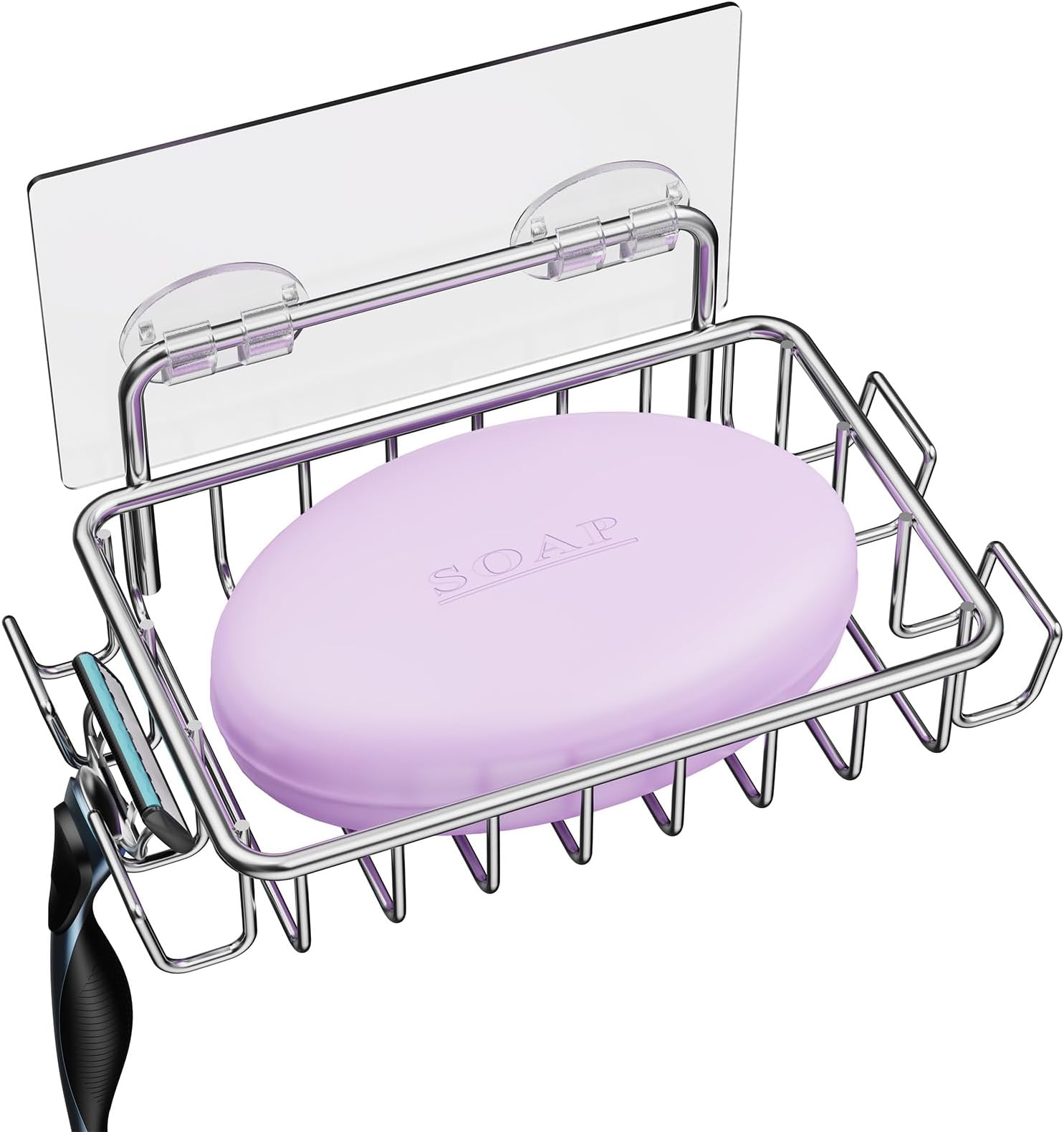 Amazon.com: 2PCS Adhesive Soap Dish, Bath Soap Dish for Shower, 304 ...