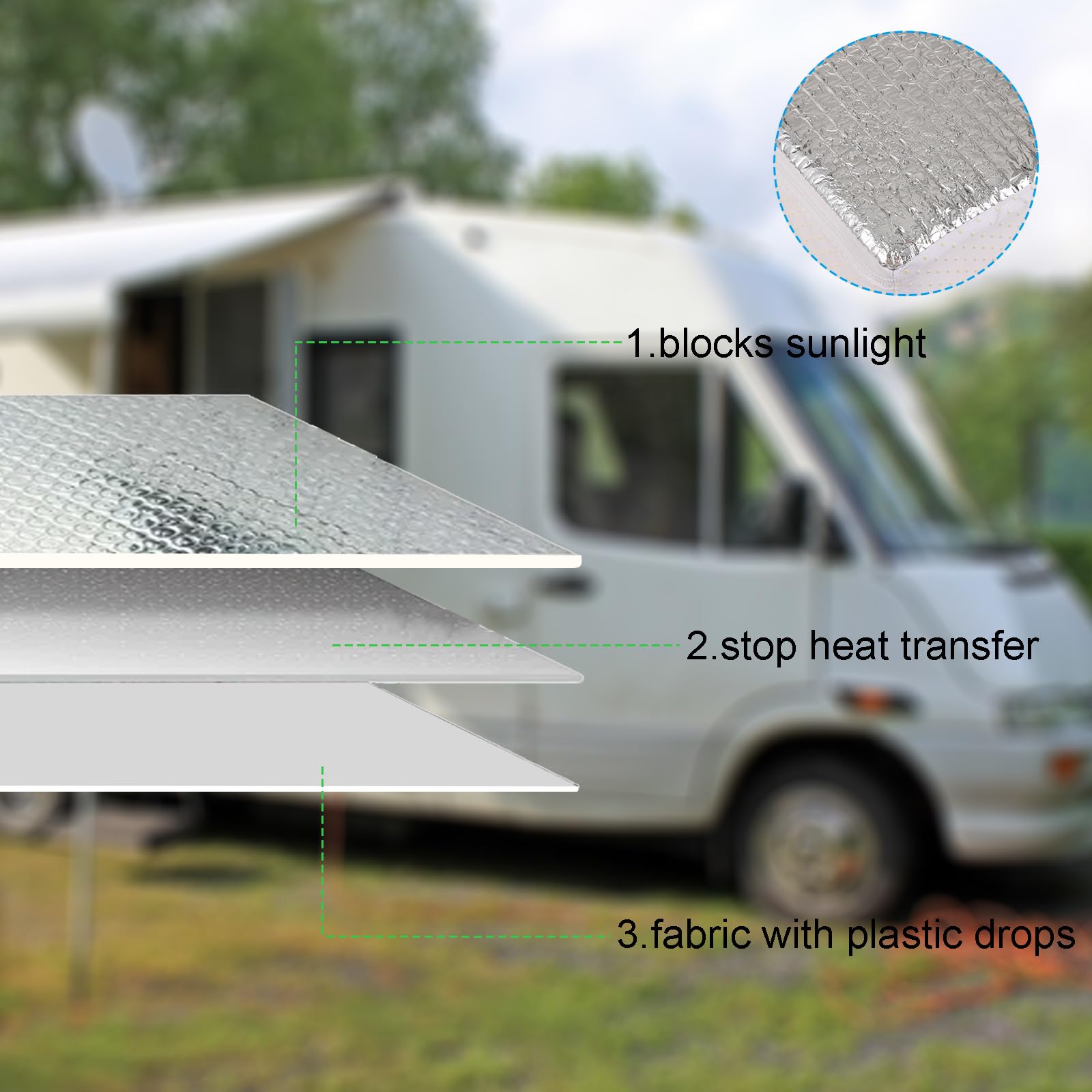Bulle Hiver Interior Car Lights Rv Light Covers RV Vent Insulator,2 ...