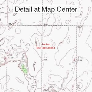 Amazon.com : USGS Topographic Quadrangle Map - Turton, South Dakota ...