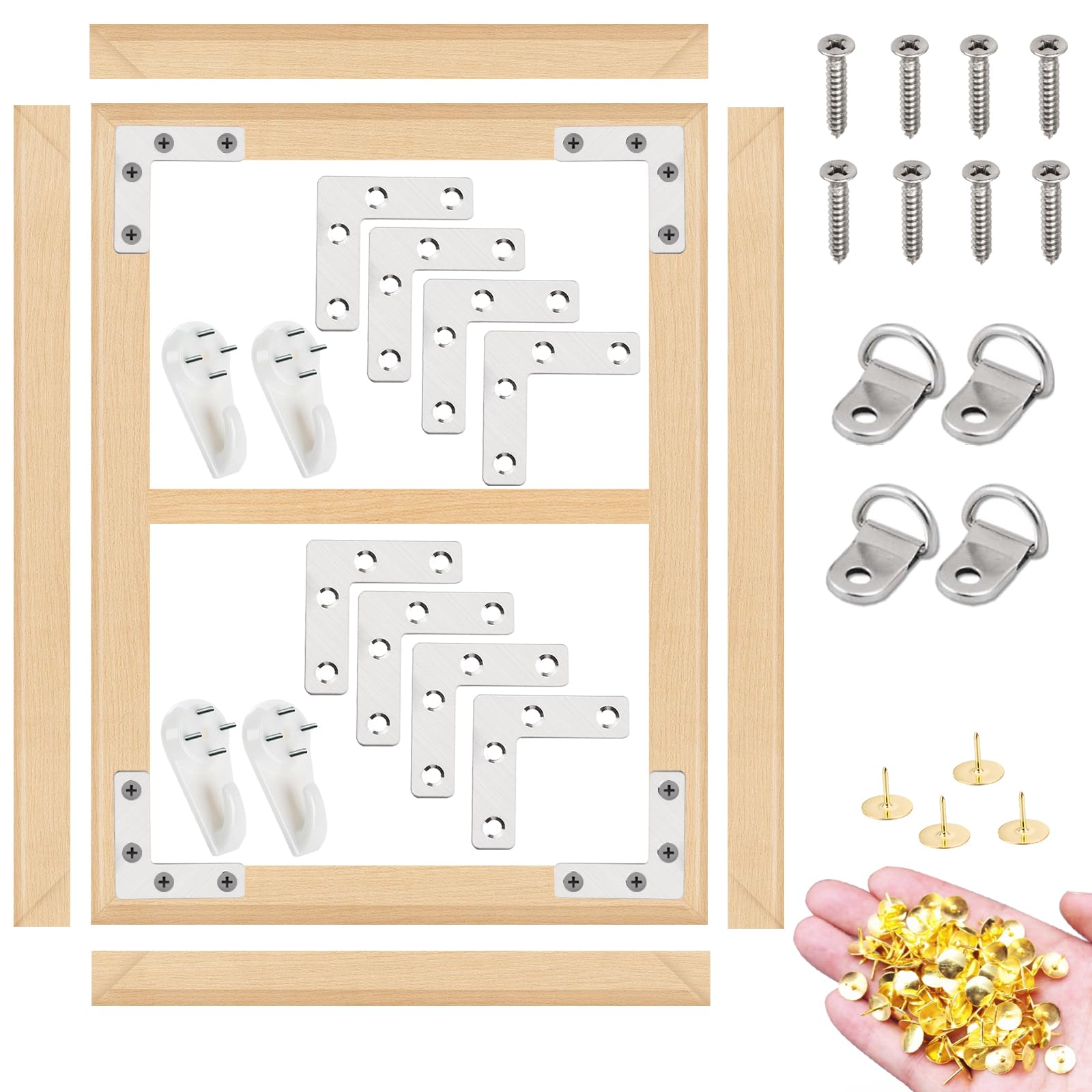 Amazon.com: EVNEED DIY Canvas Stretcher Bars 2 Pack 24x30 Inch ...