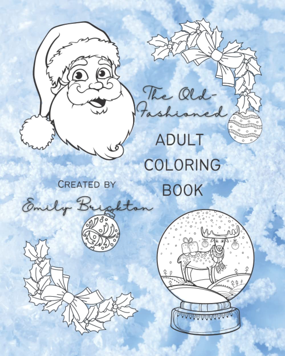 Buy Vintage Old Fashioned Christmas Coloring Book Grayscale, Christmas ...