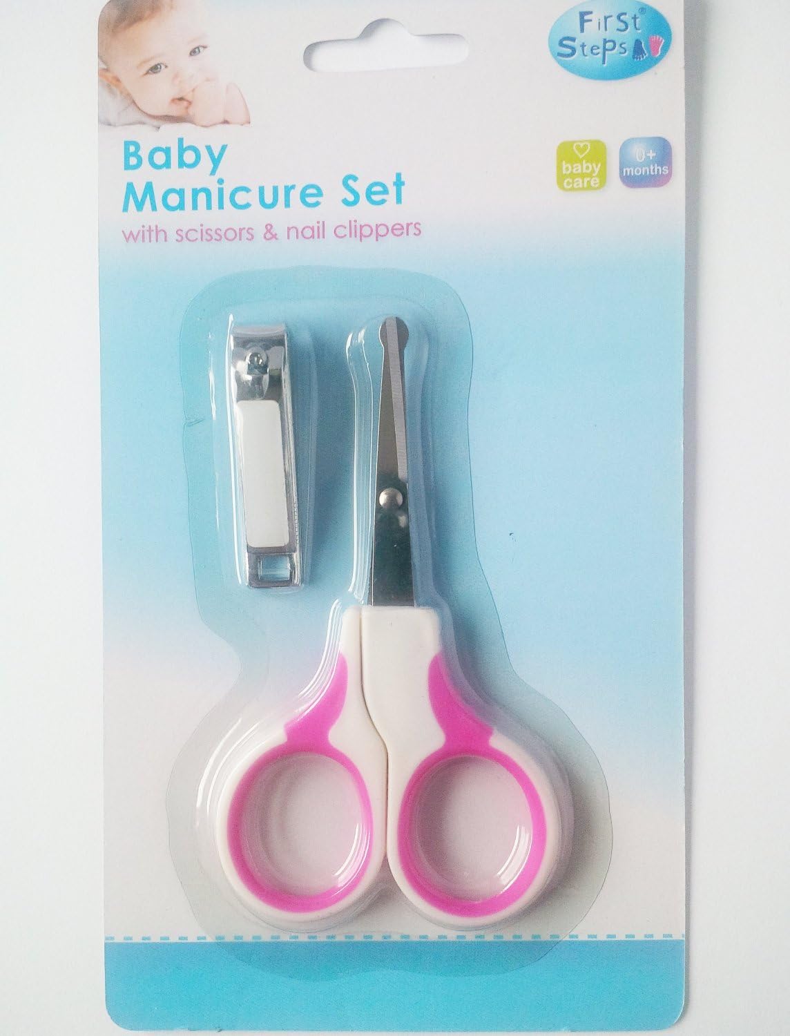 First Steps Baby Manicure Set with Scissors & Nail Clippers : Amazon.co ...