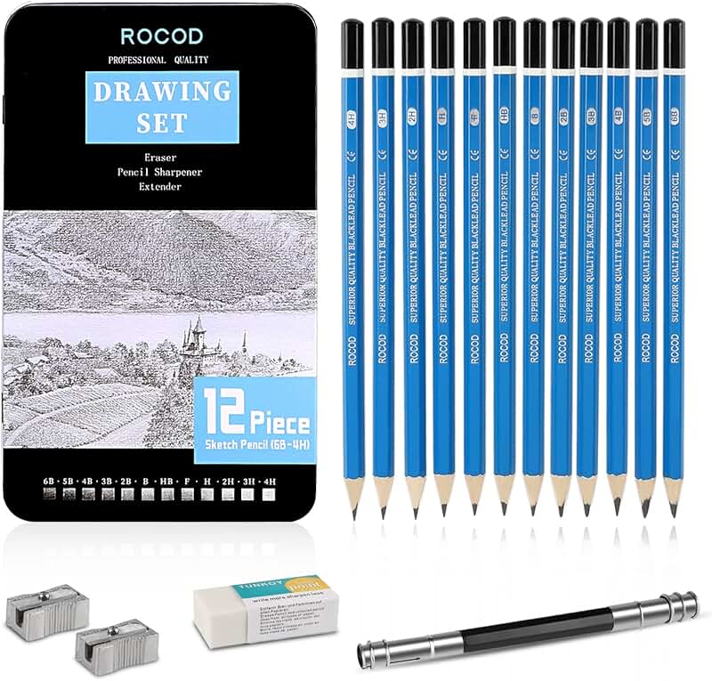 Amazon.com: Drawing Pencils - Drawing Pencils / Artists Drawing Media ...