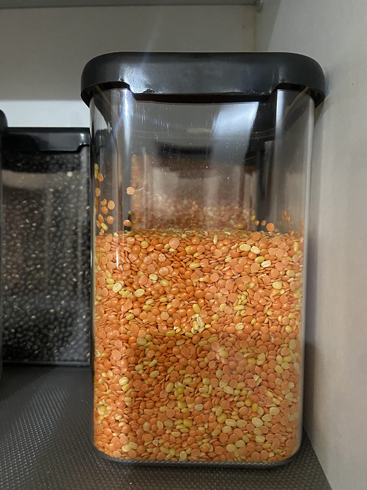 Kitchenwell 1100 ML Easy Flow Cereal Dispenser Storage Jar, Idle for ...