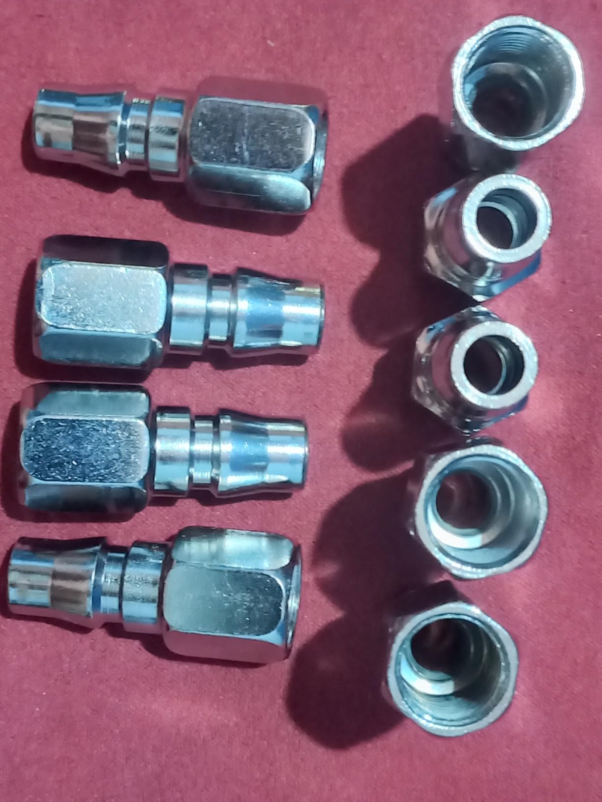 Metal Female Plug 1/4 BSP Thread Quick Release Coupling (QRC) 10nos ...