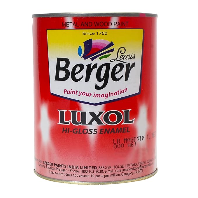 BERGER Luxol Hi Gloss Enamel-Lb Magenta 1Ltr : Amazon.in: Home Improvement