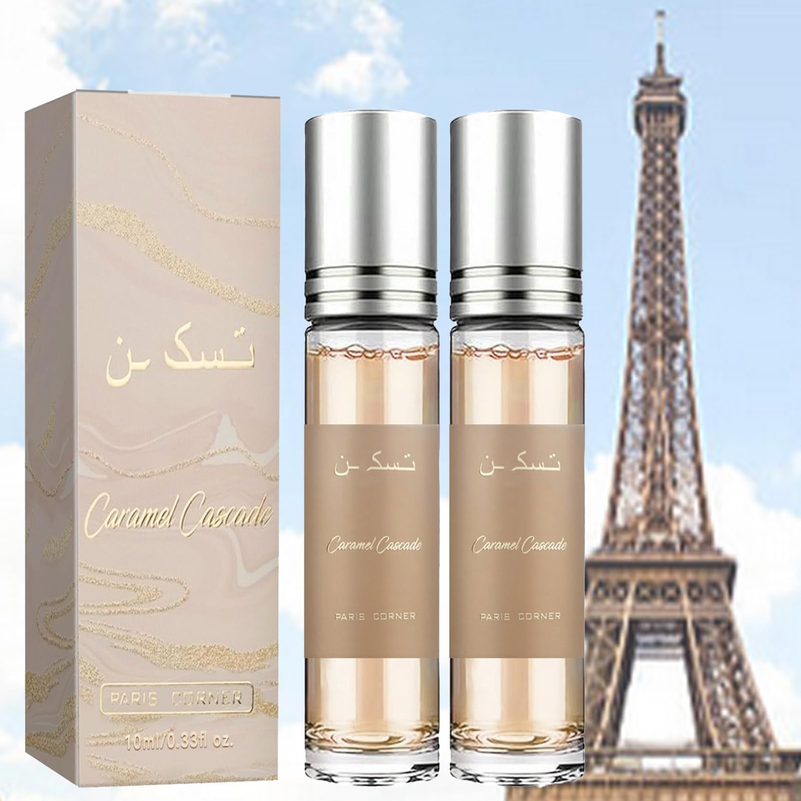Amazon.com : Paris 𝐂𝐨𝐫𝐧𝐞𝐫 Caramel Cascade Perfume, Roll-On Pheromone ...
