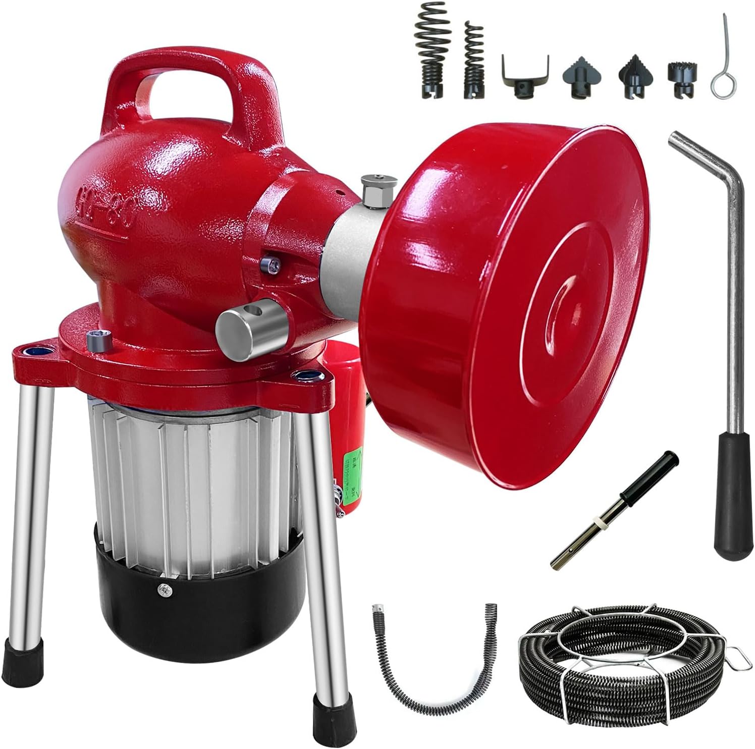 gamwater drain cleaner machine 40ft 350w 2 cables electric drain auger ...