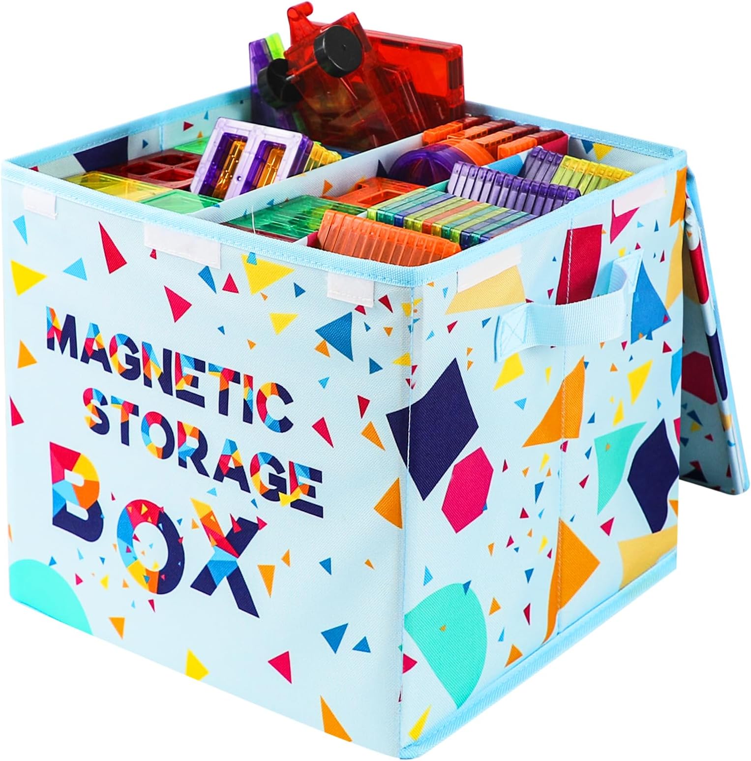 Amazon.com: MUOUAKATE Magnetic Tiles Toy Organizer Box, Magnetic Tiles ...