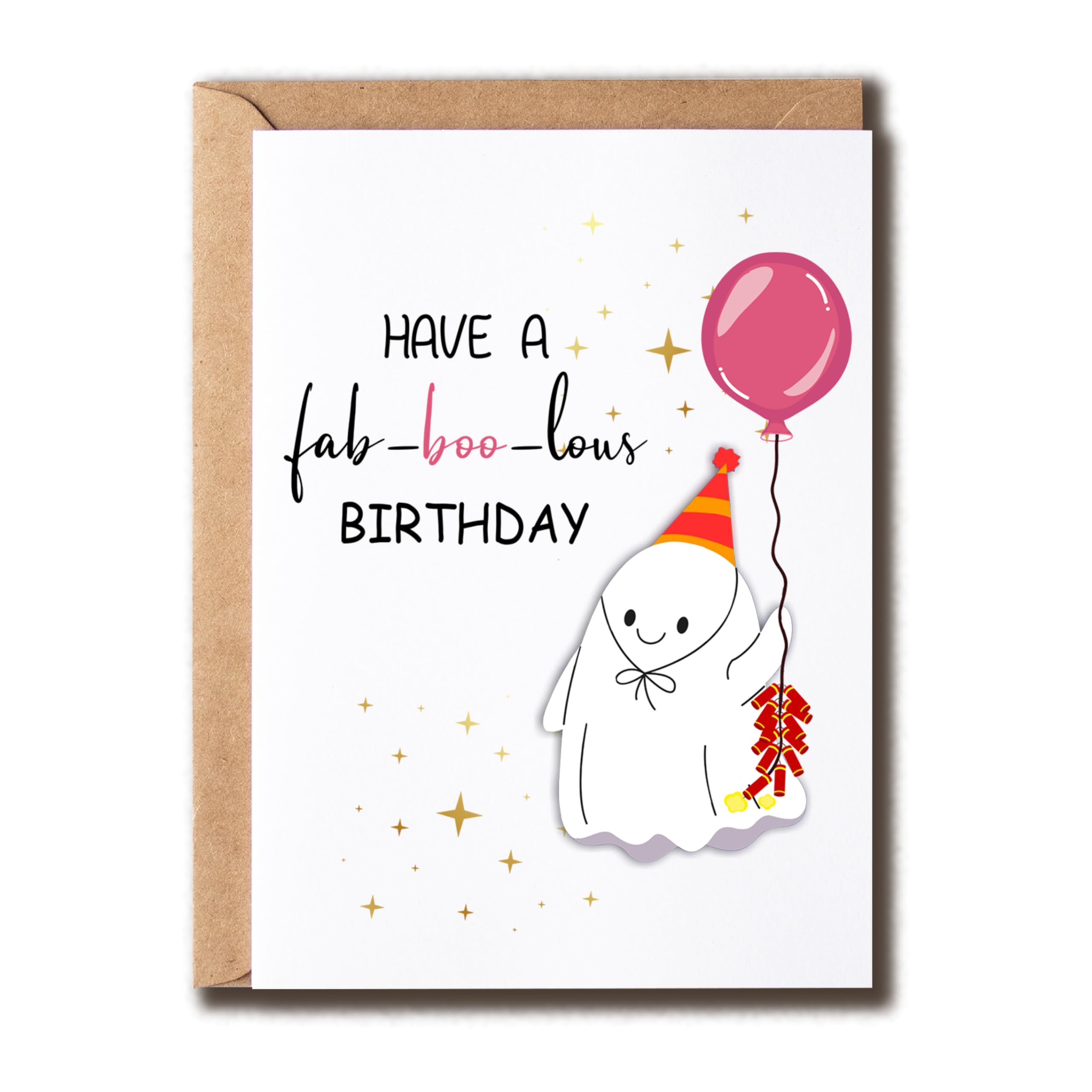 Amazon.com : SNHDesign Have A Fabulous Birthday Card - Ghost Birthday ...