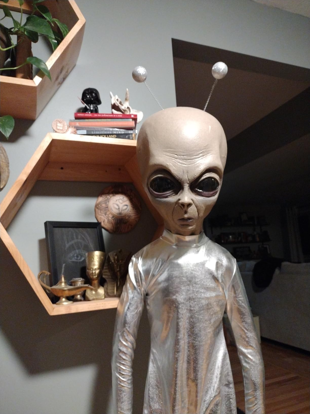 Amazon.com: MOFEINI 1 Pcs Silver Martian Antennas Headband Alien ...