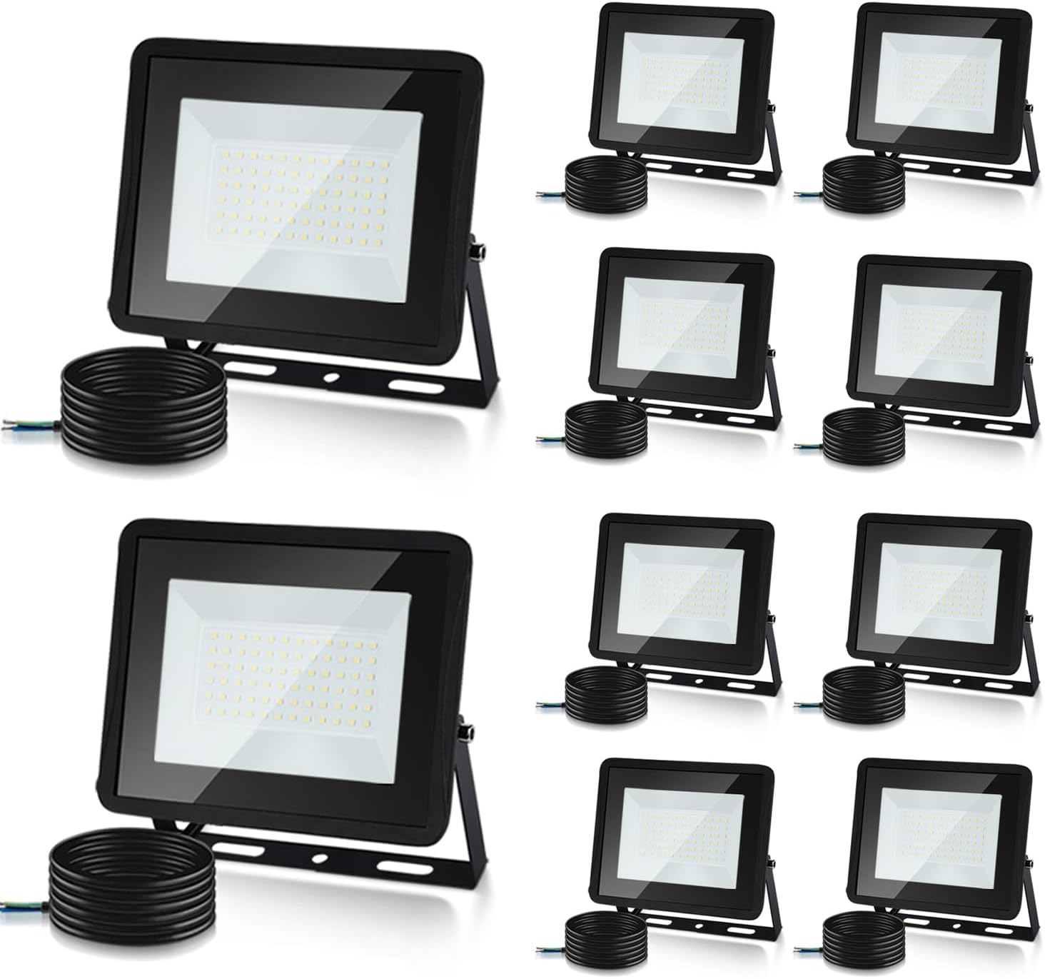 Herrselsam Faretto LED da Esterno, 10 Pezzi 10W Faretti LED ...