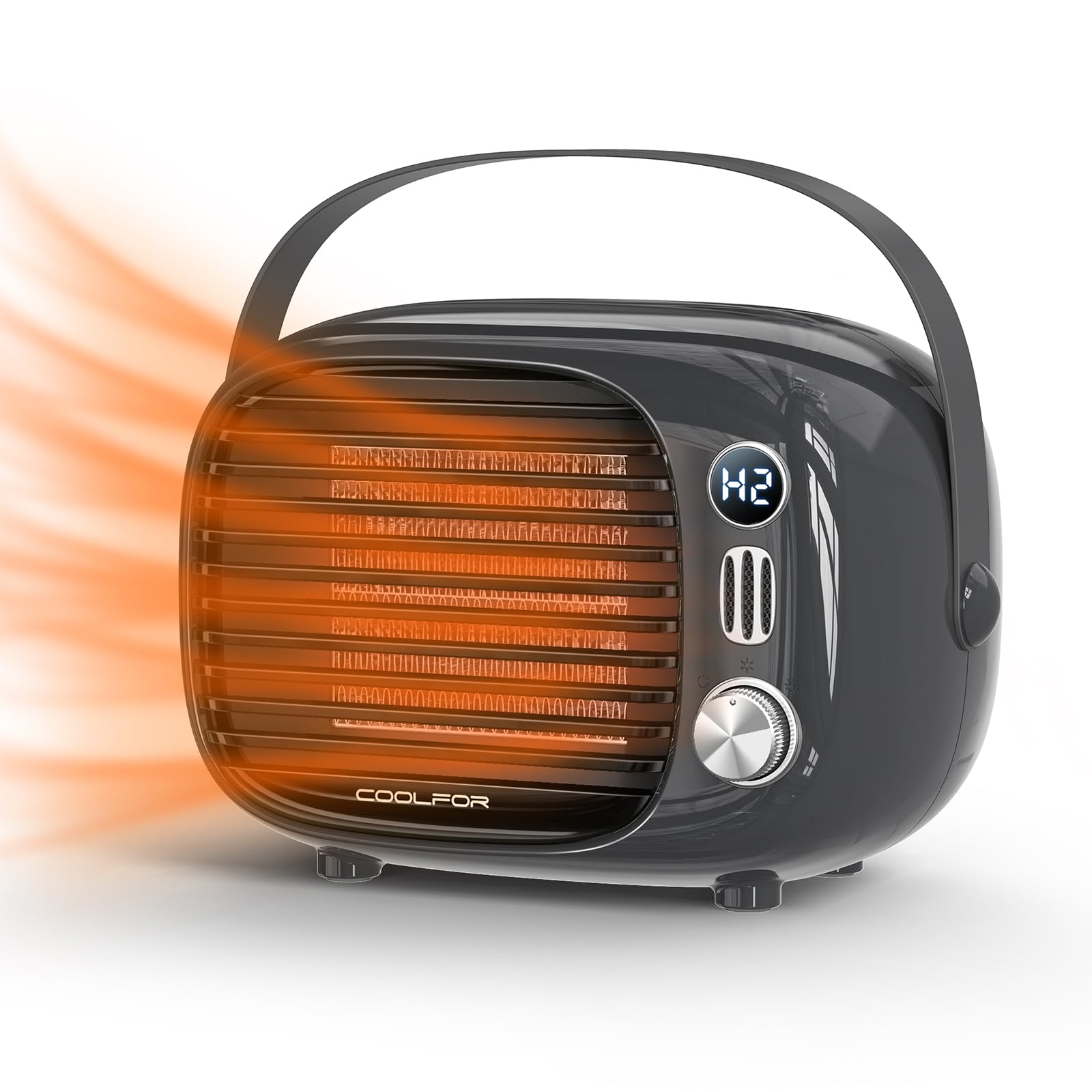 Mini Heater Coolfor Space Heater, PTC Ceramic Electric Desk Heater High ...