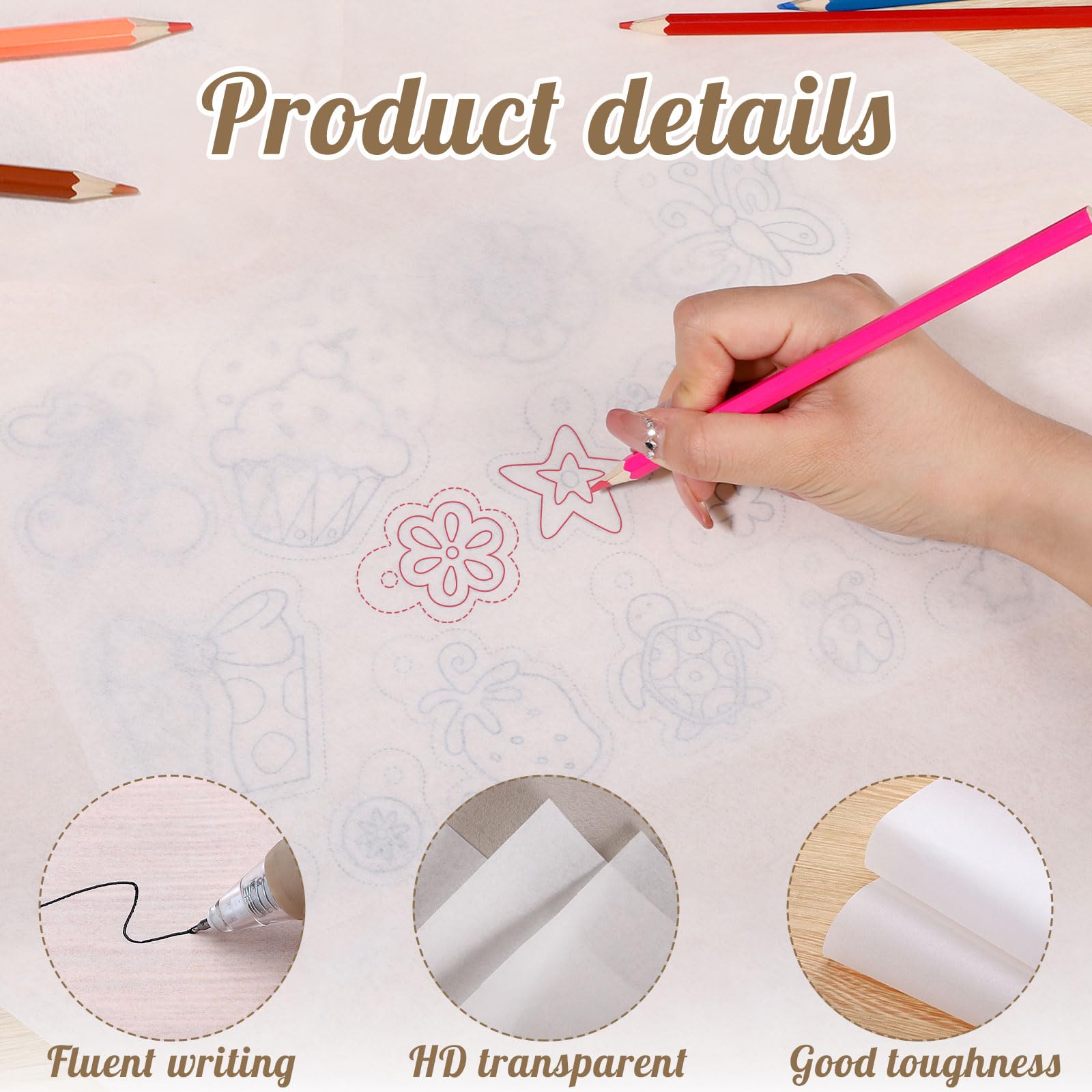 Snapklik.com : Tracing Paper Roll 17in X 75yd, White Trace Paper ...