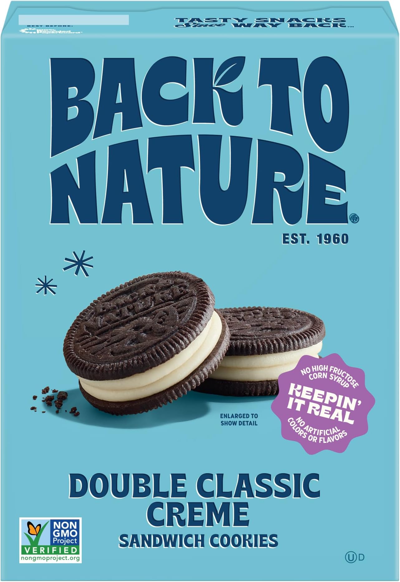 Amazon.com: Back to Nature - Double Classic Creme Sandwich Cookies ...