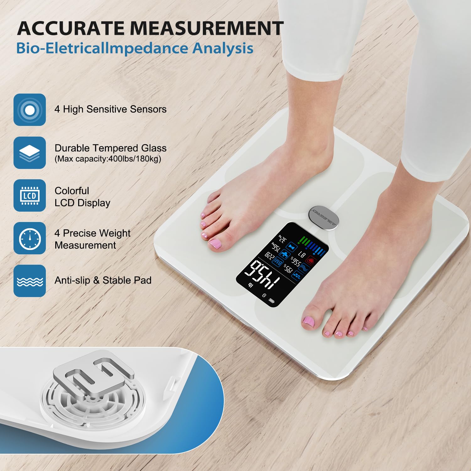 ABLEGRID Body Fat Scale,D...B0BR41DJZY | Encarguelo.com.ve
