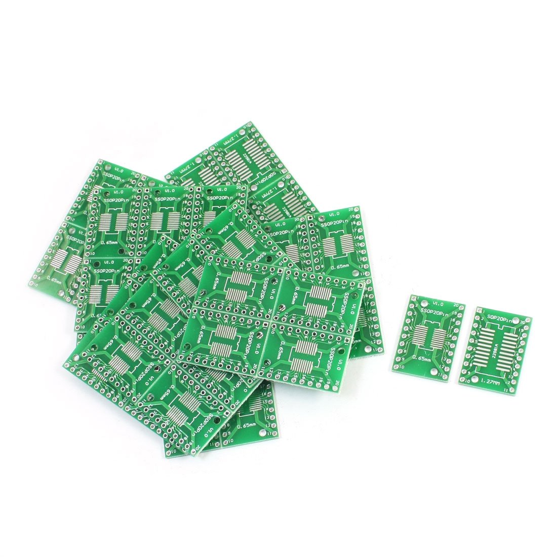 Amazon.com: uxcell® 50Pcs SSOP20 TSSOP20 0.65mm 1.27mm to DIP20 2.54mm ...