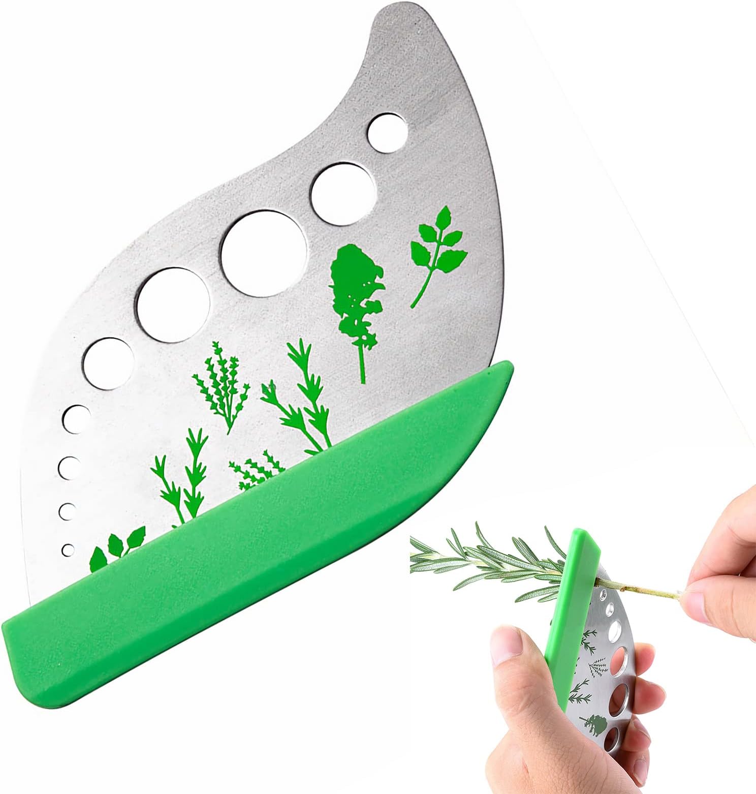 Amazon.com: 9 Holes Herb Leaf Stripper Tool, 304 Stainless Steel ...