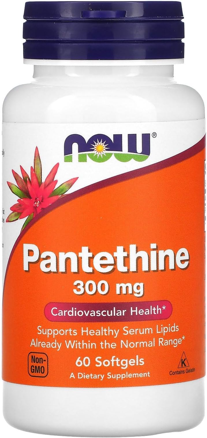 Amazon.com: Now Foods Pantethine 300mg 60 Sgels by Now Foods, 1.0 Count ...