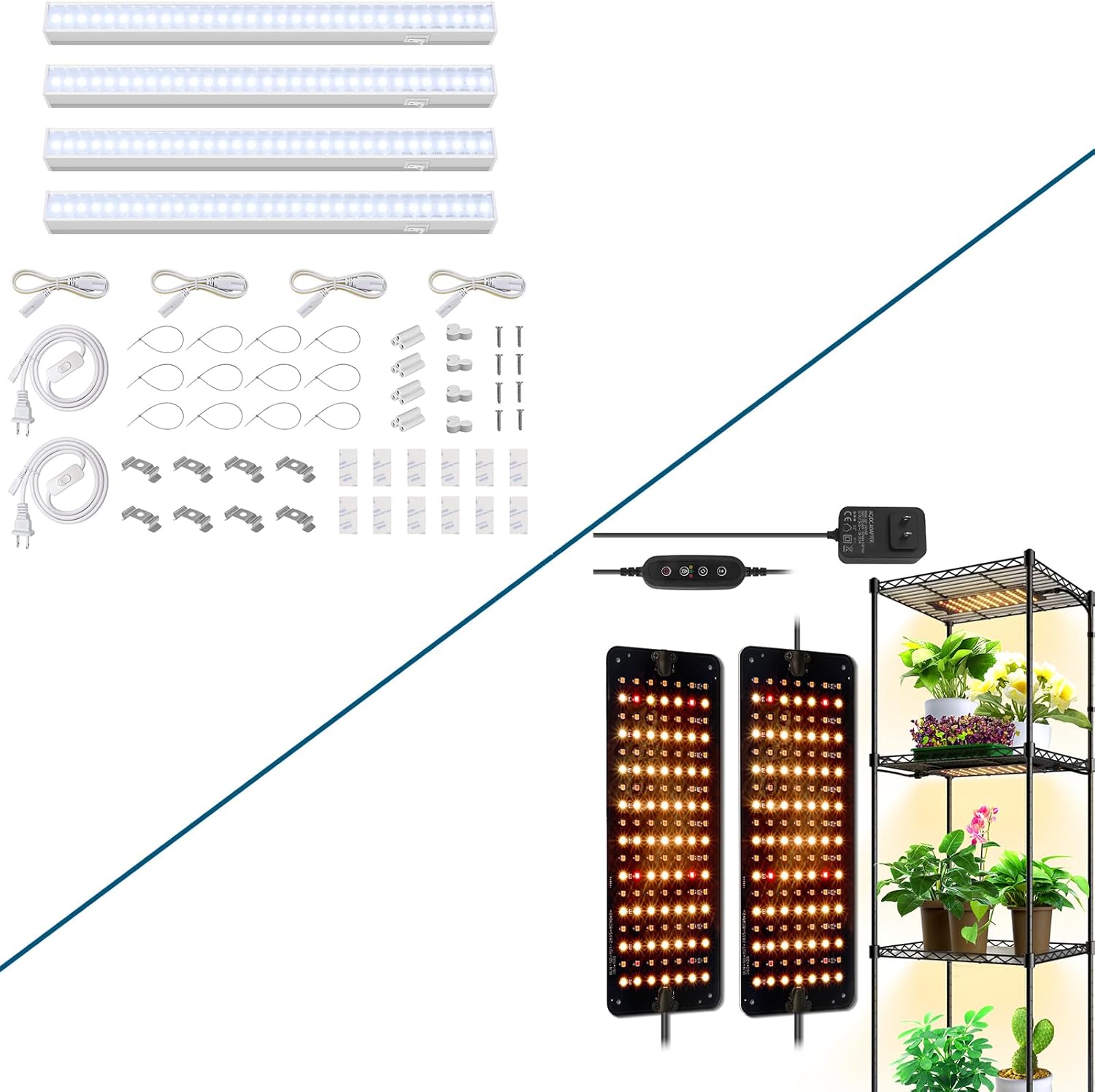 Amazon.com : Barrina T5 White Grow Lights 1FT 4-Pack Ultra-Thin Grow ...