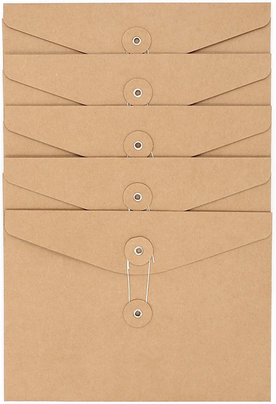 5Pcs Thick Kraft Paper A4 File Folder Organizer Expanding Document ...