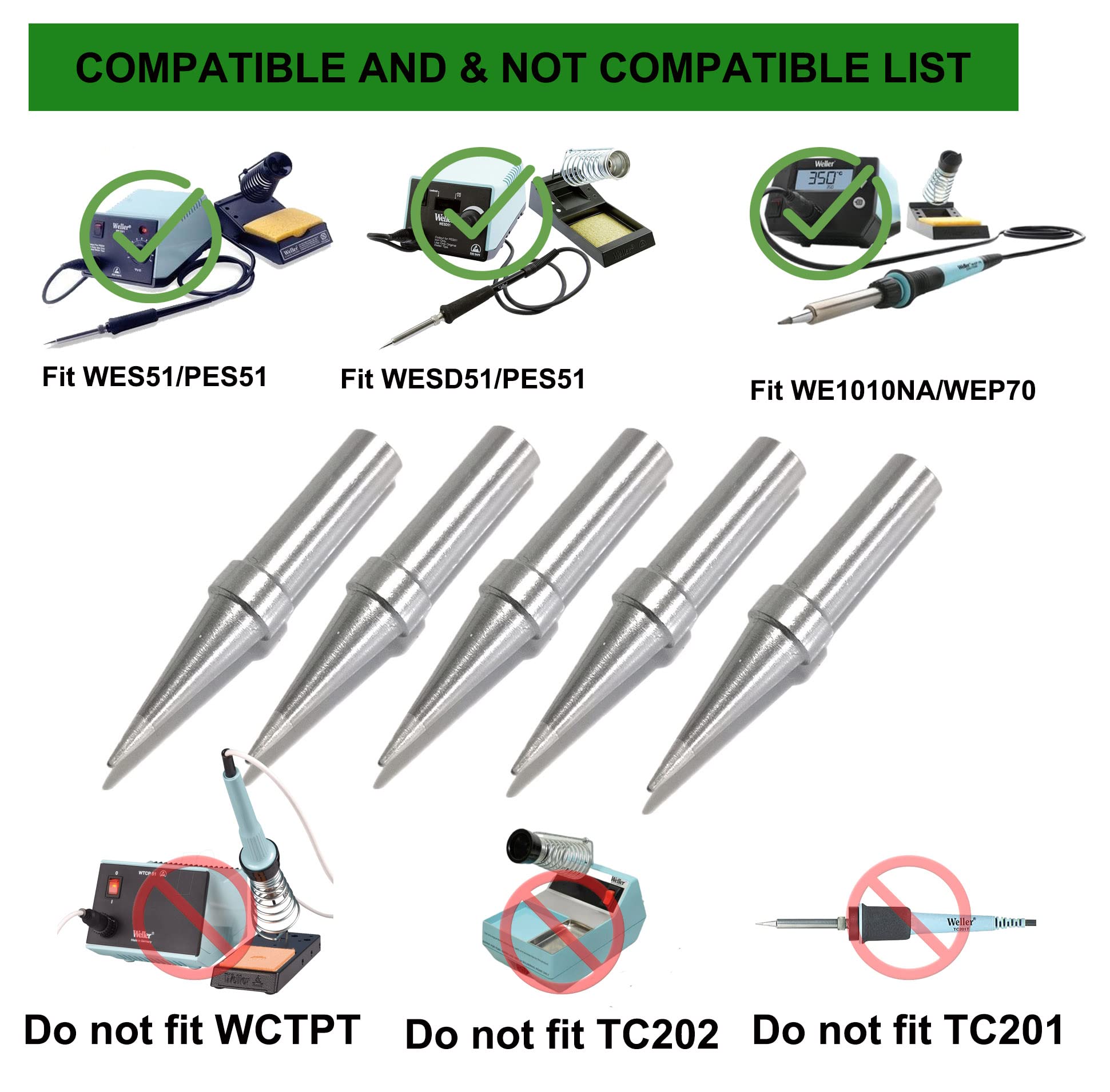 Snapklik.com : Soldering Tips For Weller WE1010 WESD51 WES51 WCC100 ...