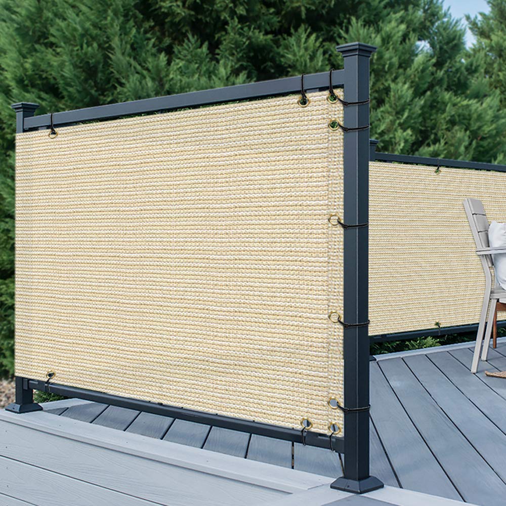 Snapklik.com : 3 X 15 Beige Residential Commercial Privacy Deck Fence ...