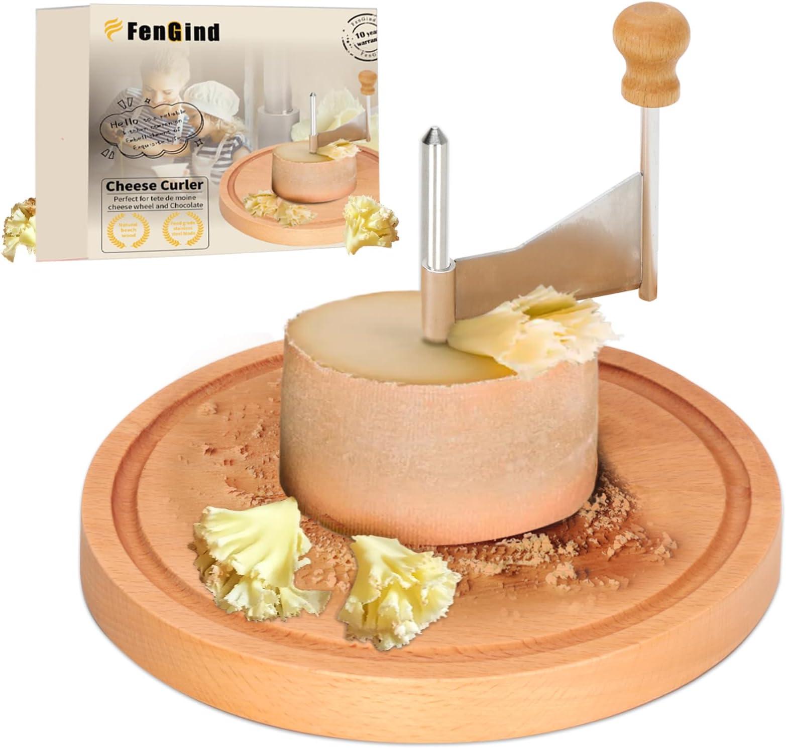 Amazon.com: Kovot Cheese Curler With Dome | Measures 7" x 7" x 5 1/4 ...