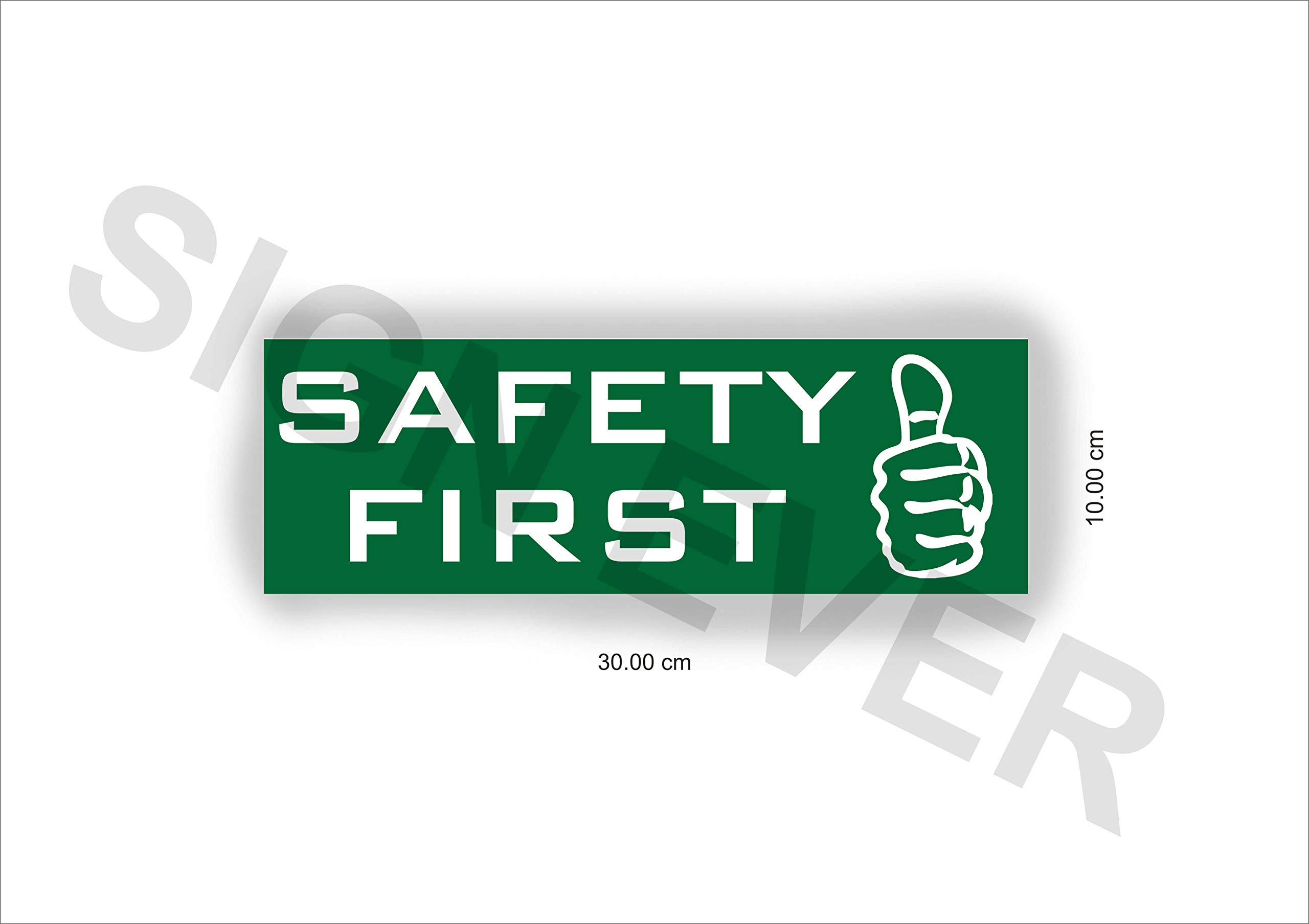Buy SIGN EVER Safety First Sign Board Factory Office Bank Restaurant ...