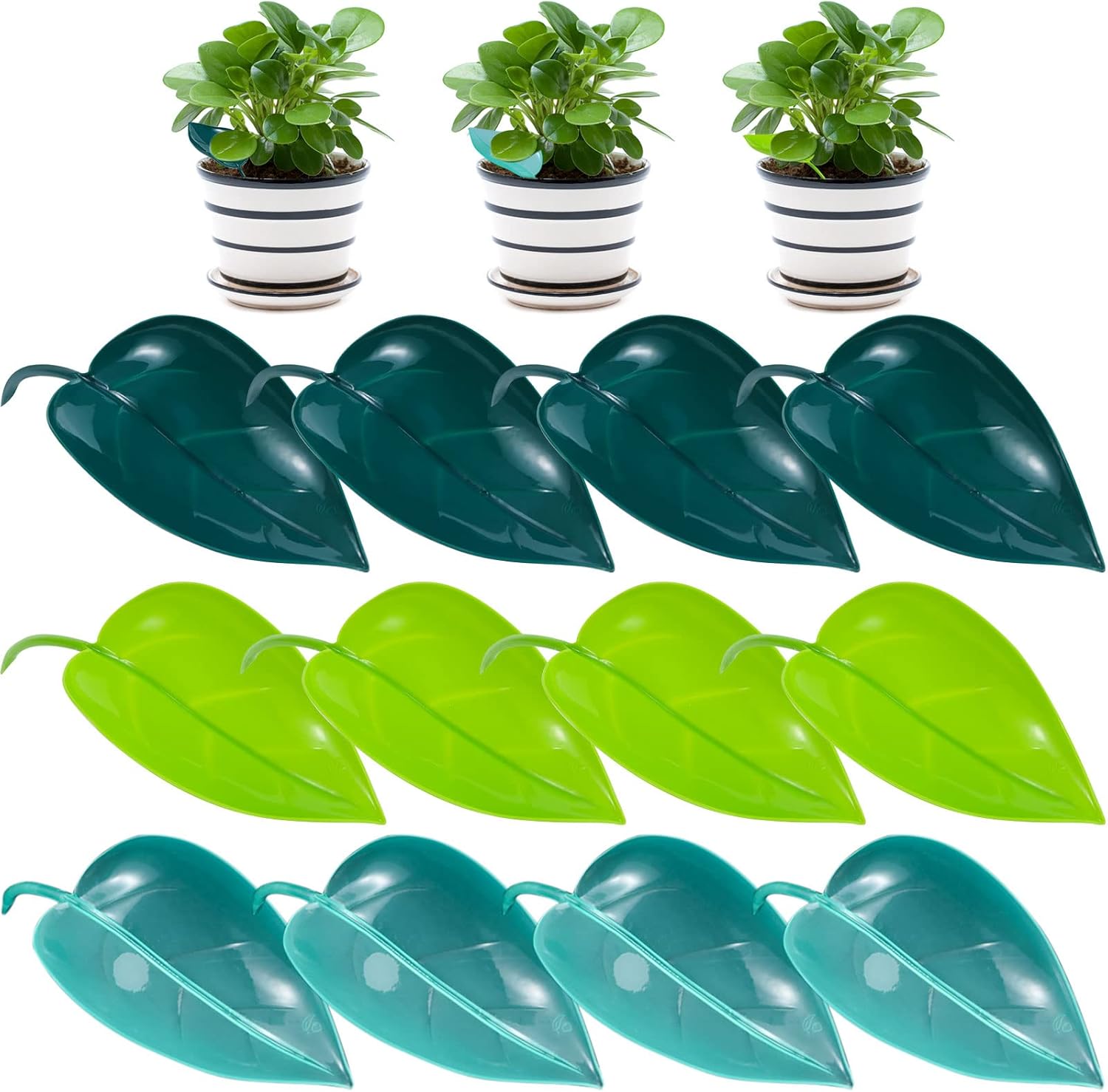 12 Pcs Leaflow Plant Pot Watering Funnel,Plant Leaflow Watering Devices ...