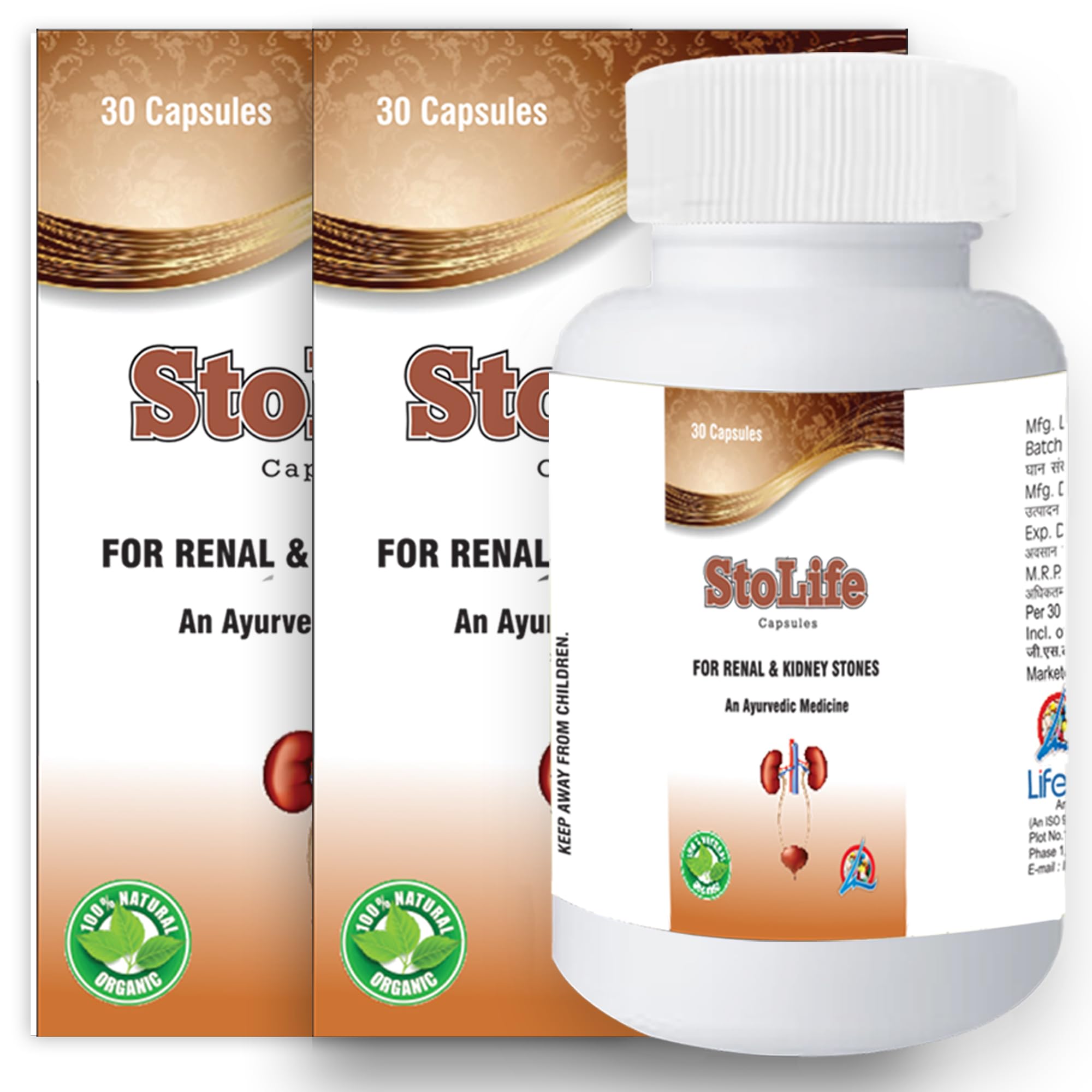 Buy StoLife Renal & Kidney Stones Capsules for Men and Women, 30 ...