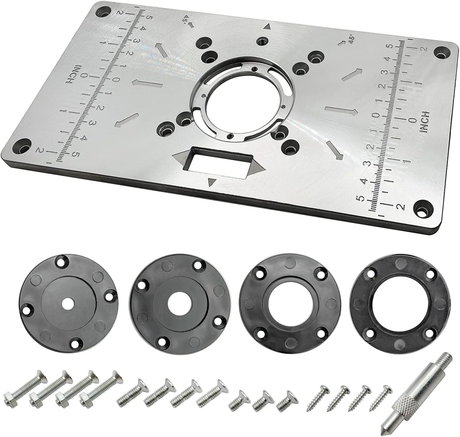 Aluminium Router Table Insert Plate Table for Woodworking Benches ...