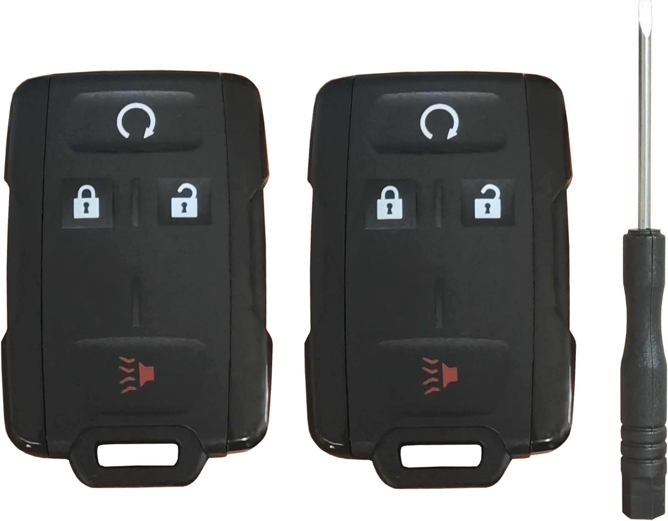 Amazon.com: TAPAYICA Key Fob Shell Replacement Fit for GMC Sierra ...