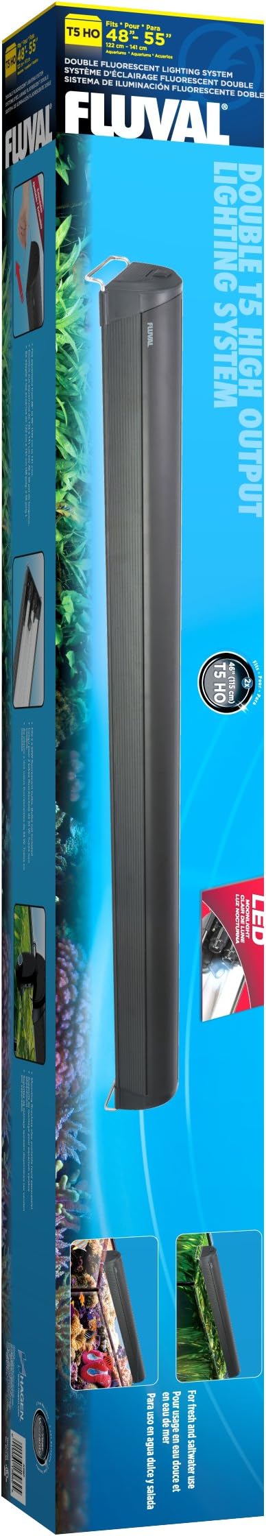 Amazon.com : Fluval T5 Double Lamp Aquarium Fixture, 48-Inch : Aquarium ...