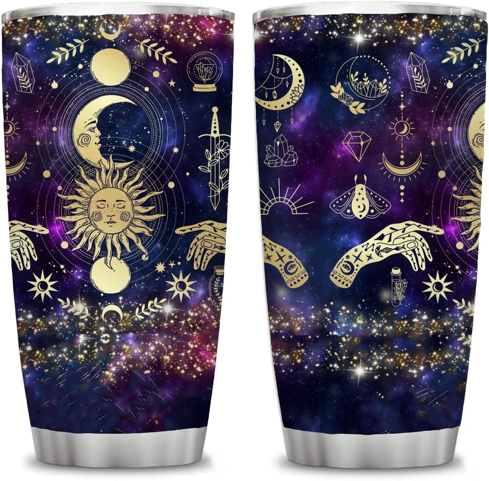 Amazon.com | ATHAND Goth Moon Tumbler - Witch Hand Gothic Decor - Moon ...