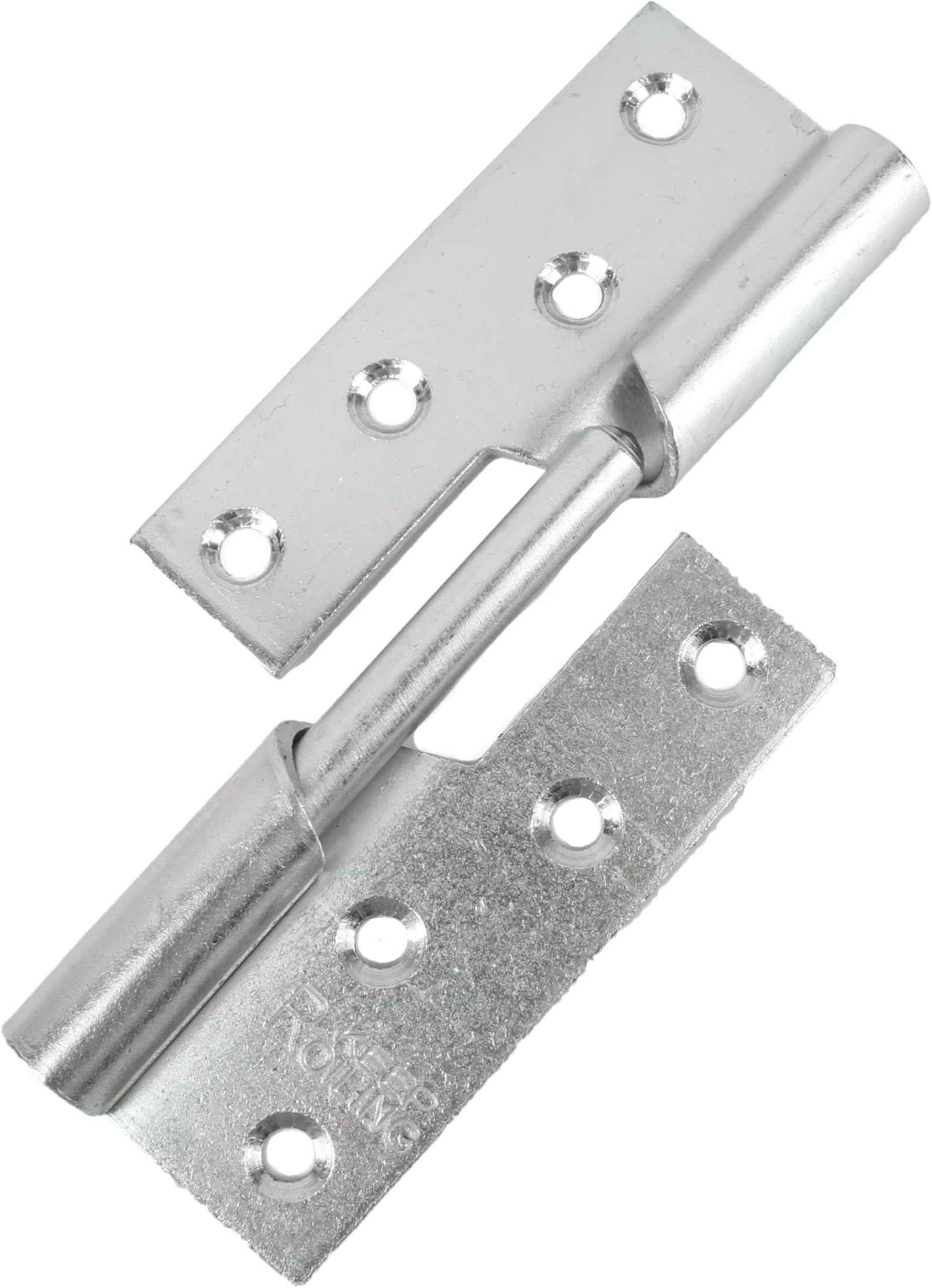 Pair of Heavy Duty Right Handed Rising Hinges 100mm/4 Thick Silver Zinc ...