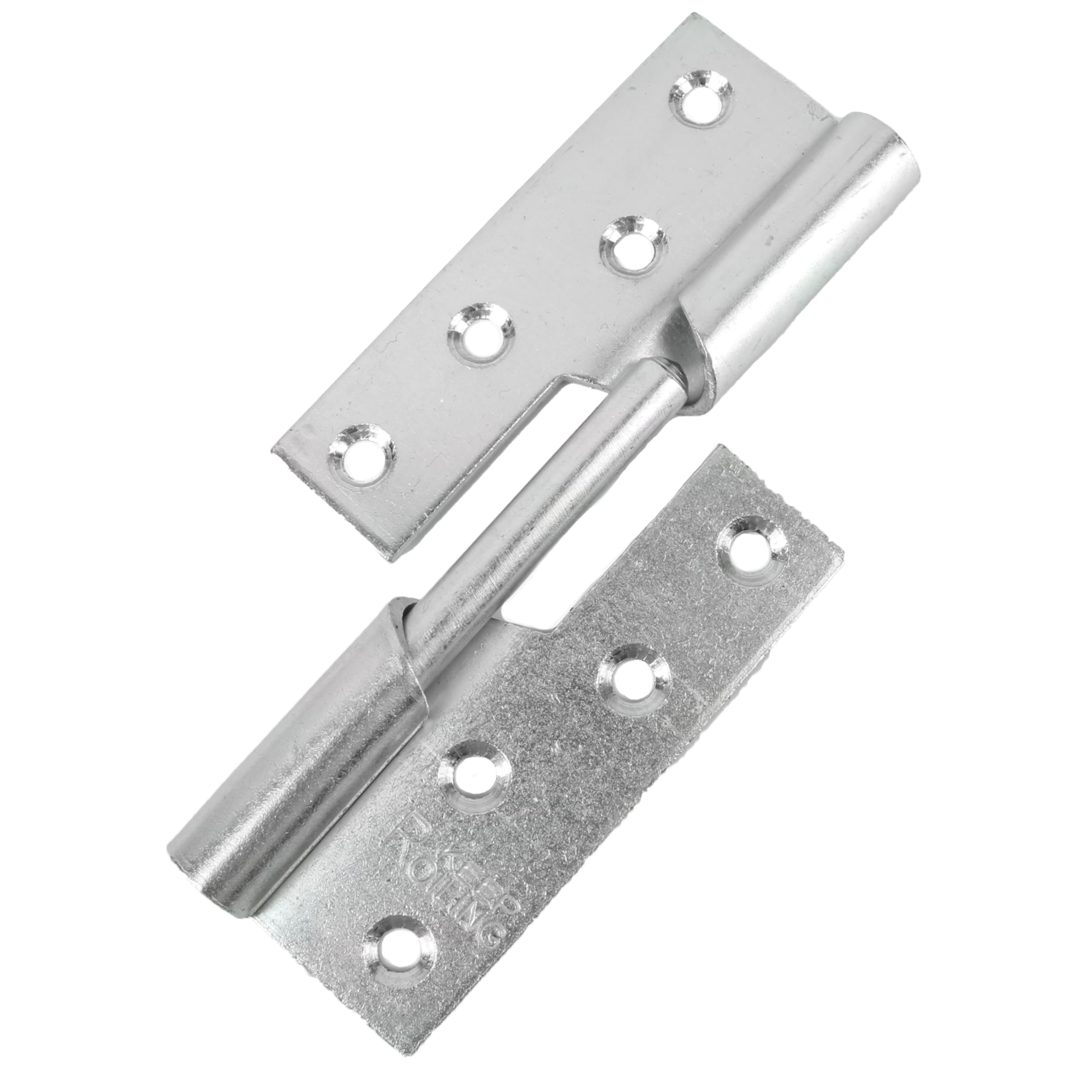 Pair of Heavy Duty Right Handed Rising Hinges 100mm/4" Thick Silver ...