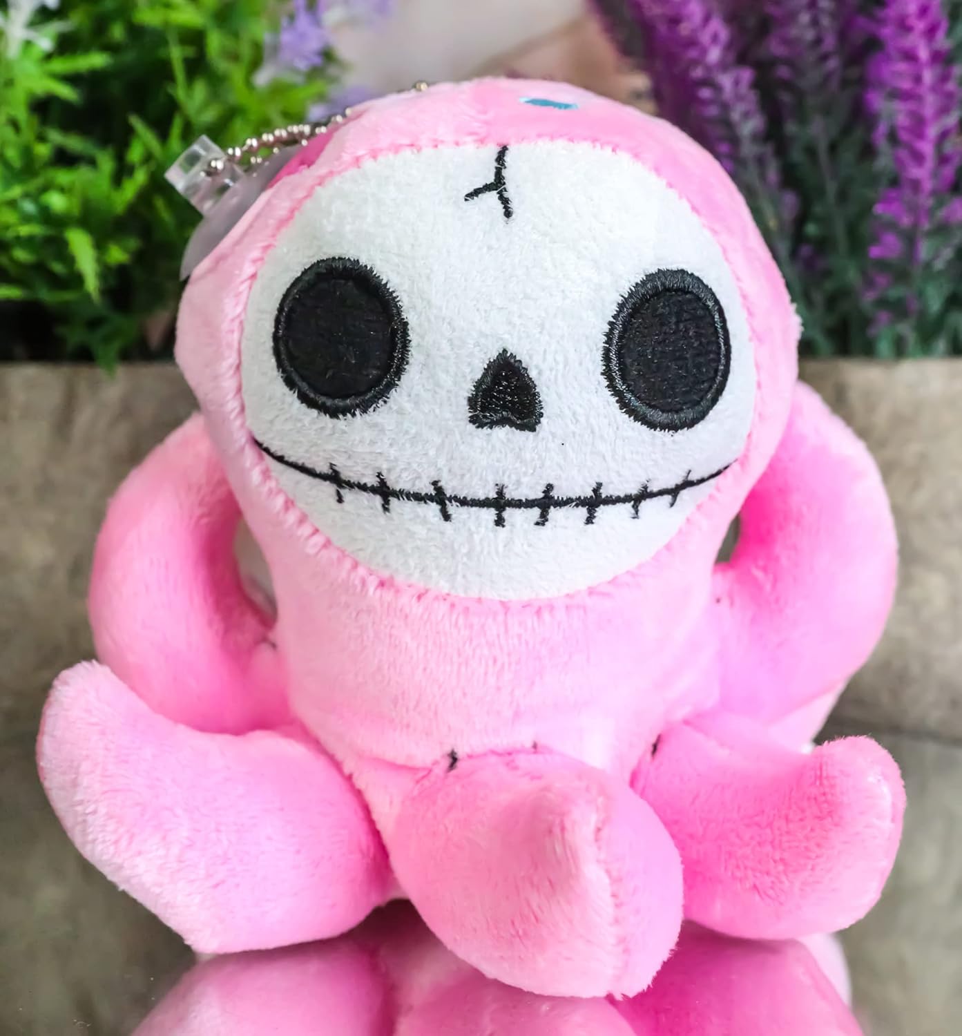 Amazon.com: Ebros Gift Furry Bones Skeleton Octopee The Pink Octopus ...