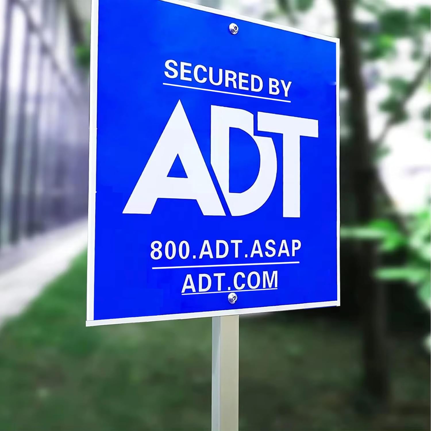 Amazon.com: AMZAOMNN ADT Safety Sign, Heavy Duty 28 Inch 100% ...