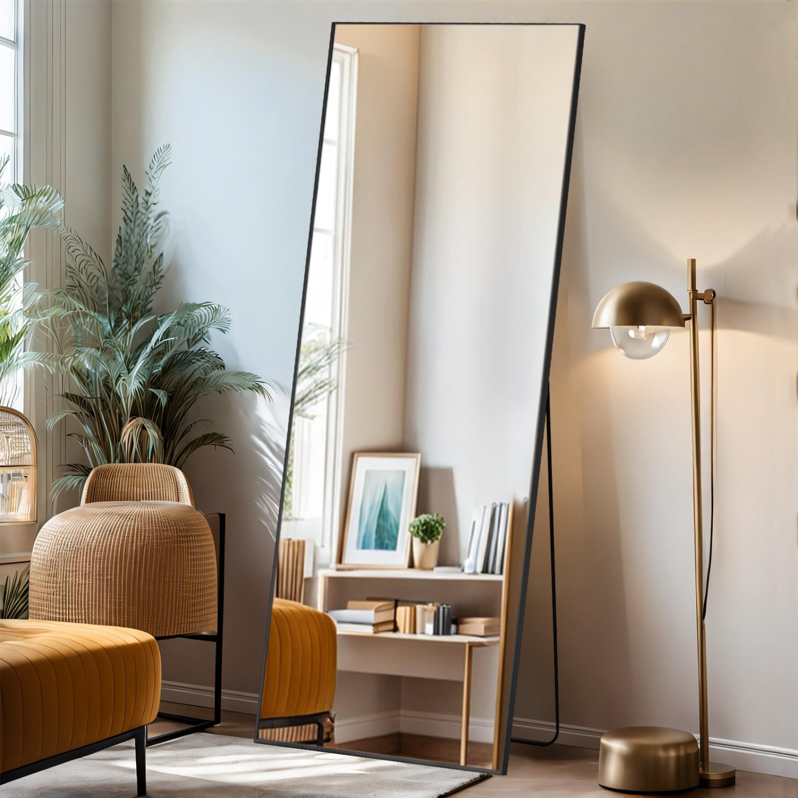 Amazon.com: Zibbizo Mirror Full Length, 16"x59" Body Wall Mirrors with ...