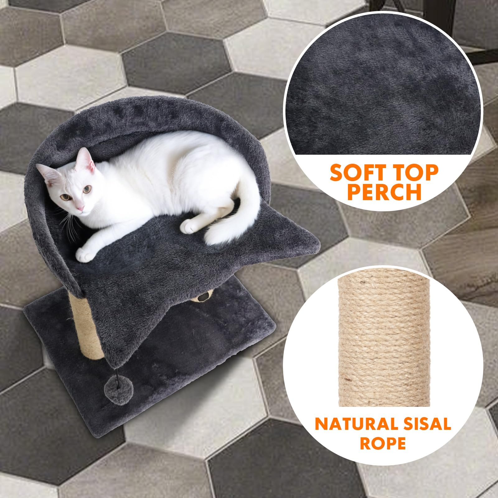 Snapklik.com : PowerKing Cat Scratching Post For Indoor Cats, Small Cat ...