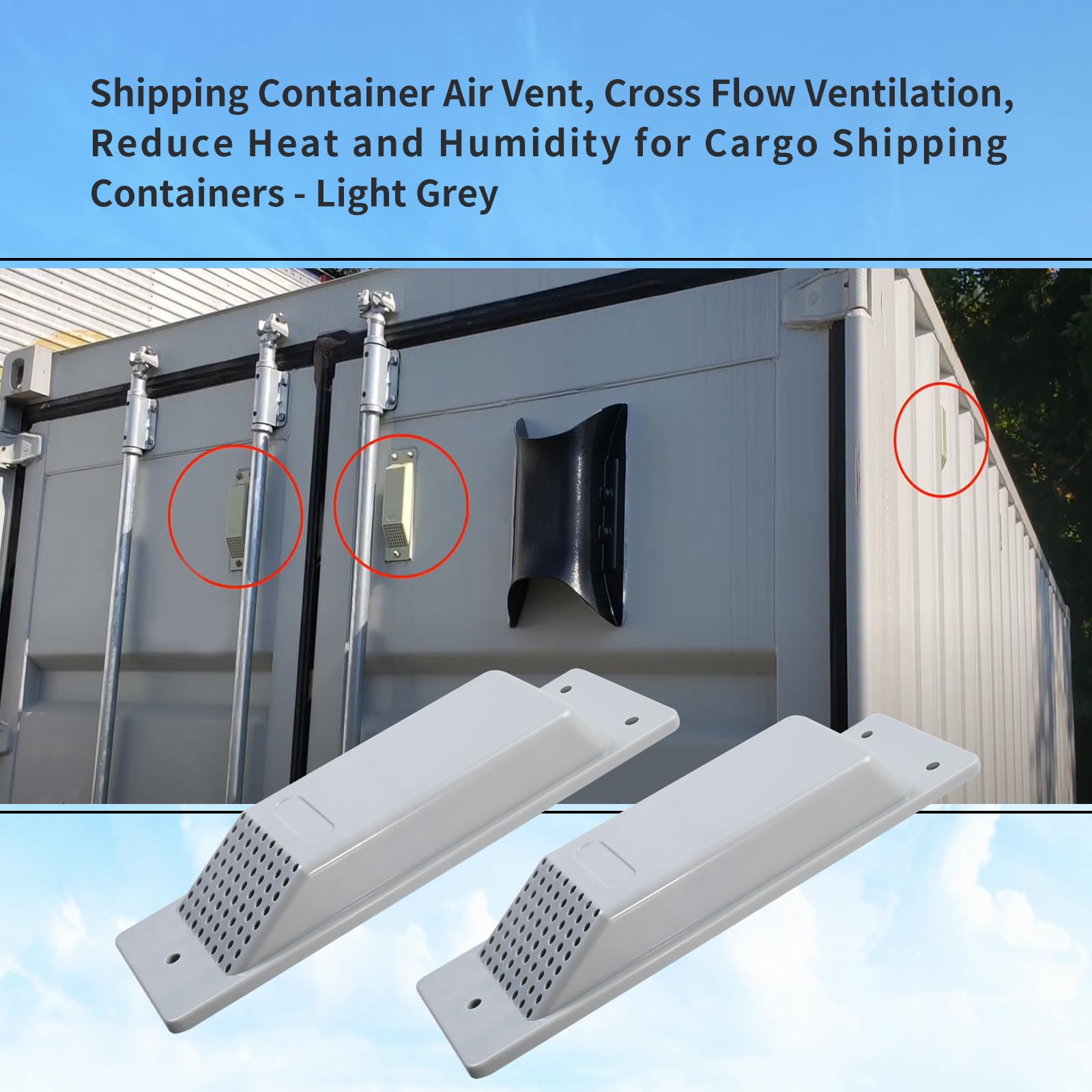 Snapklik.com : Vanshly Shipping Container Air Vent, Cross Flow ...