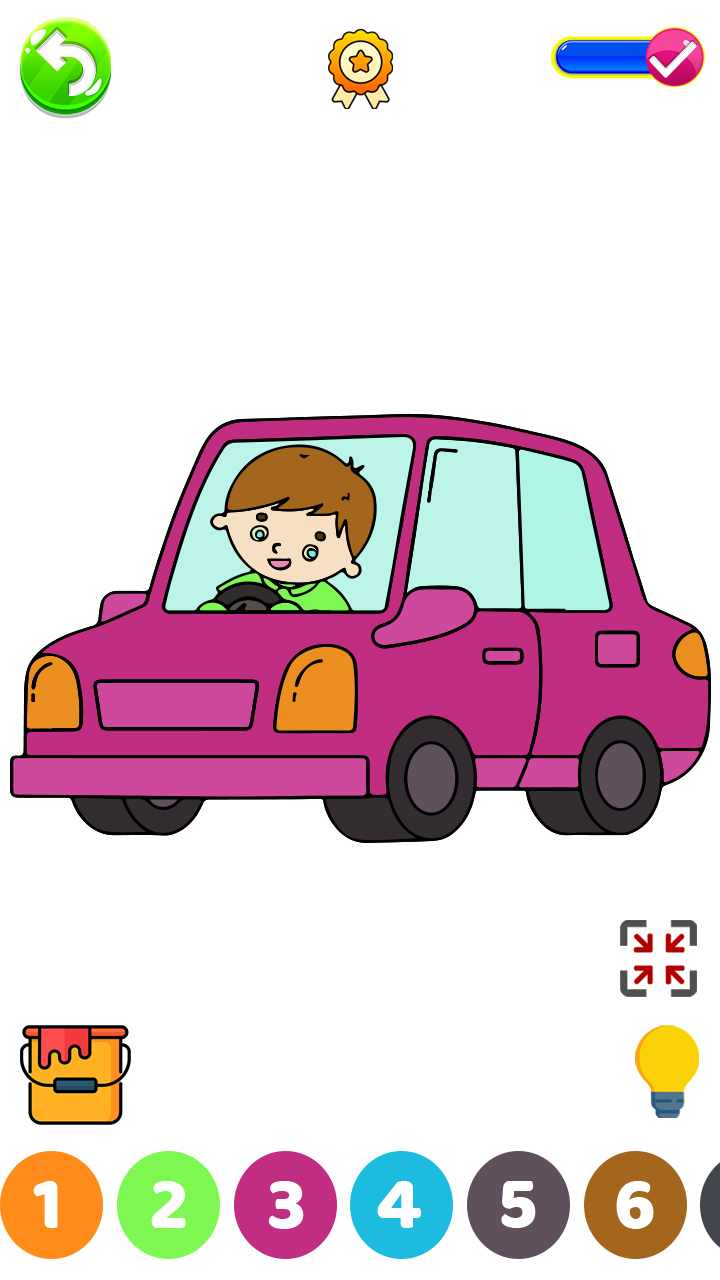 Cars Color By Number For Kids - World Cars Coloring Book:Amazon.com ...