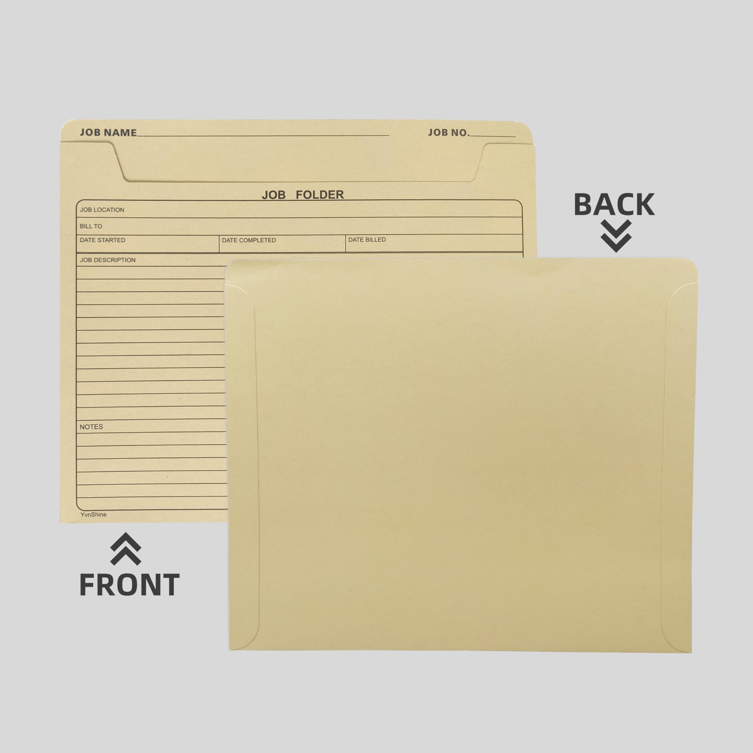 Snapklik.com : Job Folders For Projects,12 X 10 Inch, Classic Manila ...