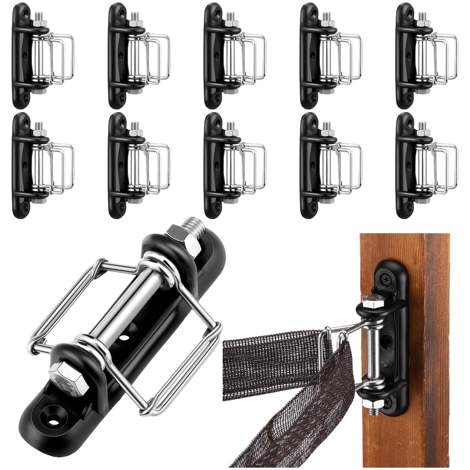 Amazon.com : Frienda 10 Pcs Electric Fence Polytape Connectors Electric ...