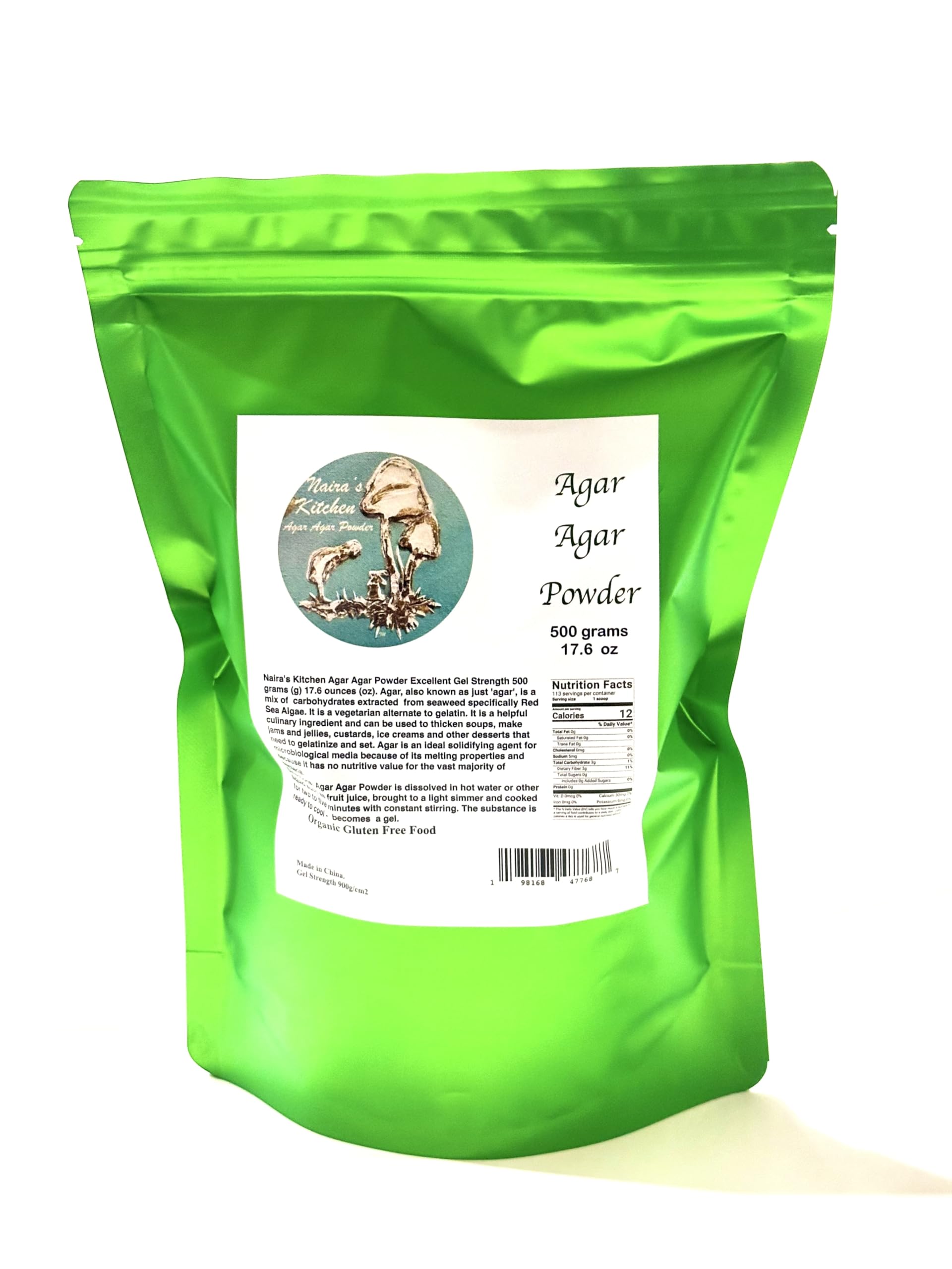 Nairas Kitchen Agar Powder Organic Vegan Red Seaweed Petri Dish ...