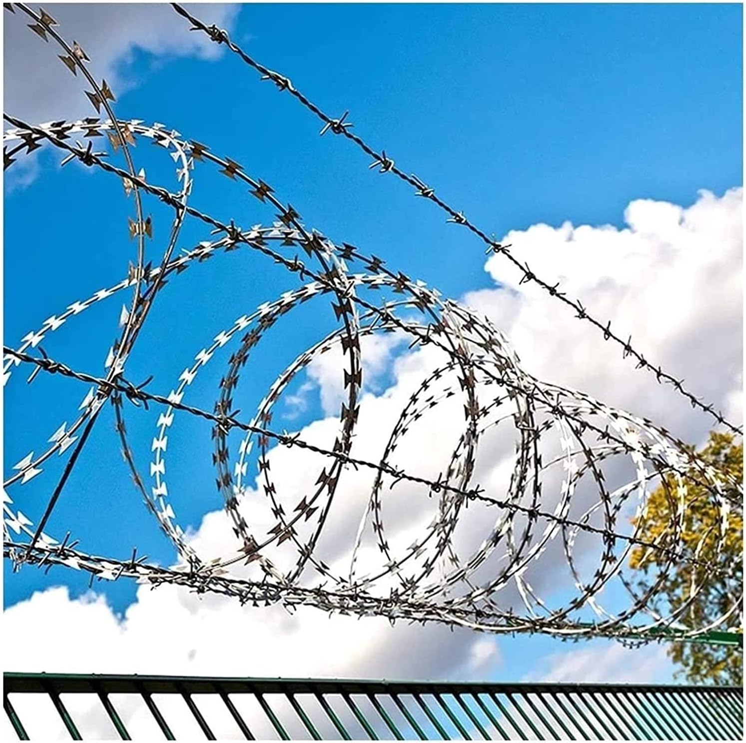 Amazon.com: QULACO Razor Wire for Wire Fencing - Galvanized Steel ...