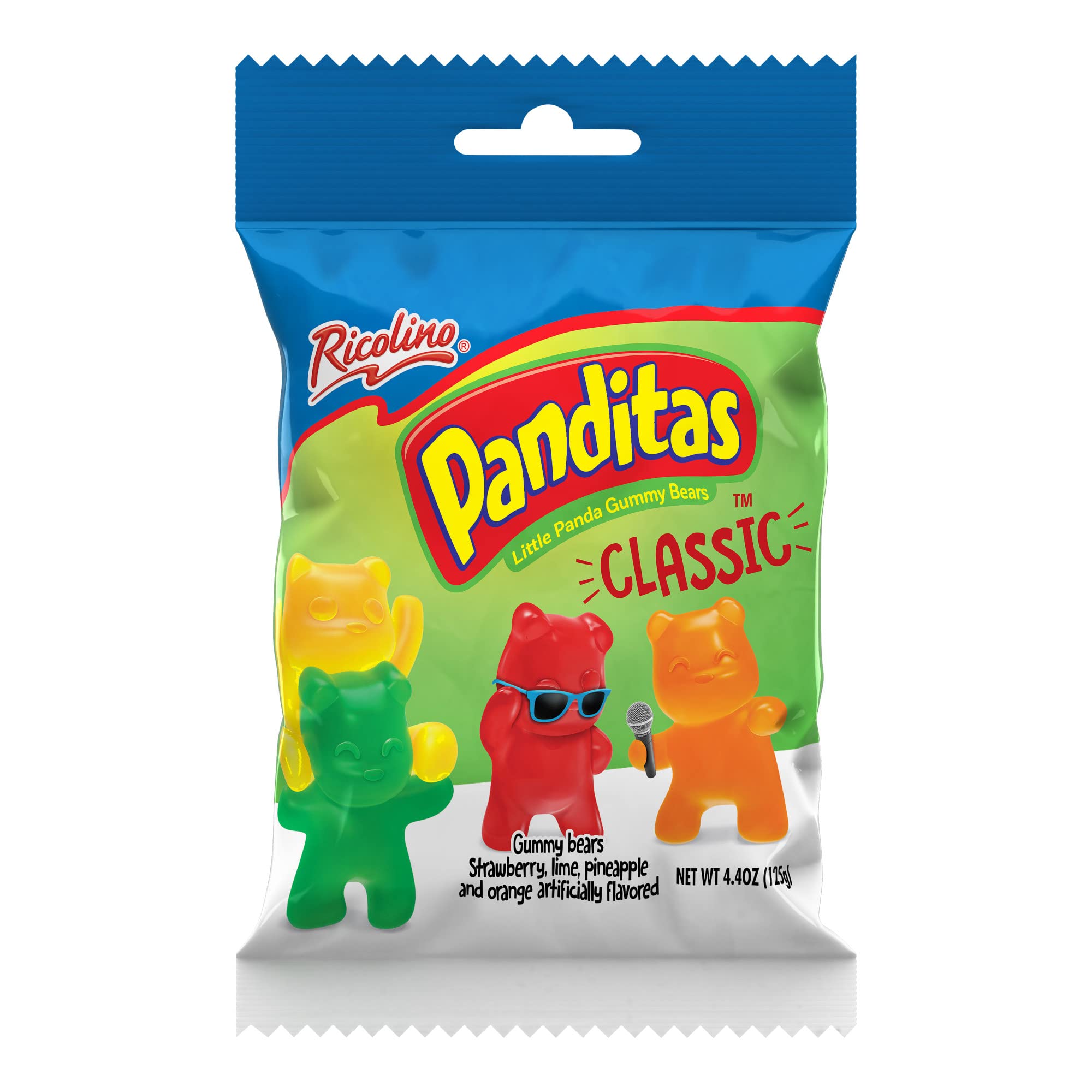 Amazon.com : RICOLINO Panditas Classic Gummies Box with 6 bags of 4.4 ...