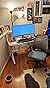 Amazon.com: Natwind 47" Ergonomic Gaming Desk, K-Shaped Home Office ...