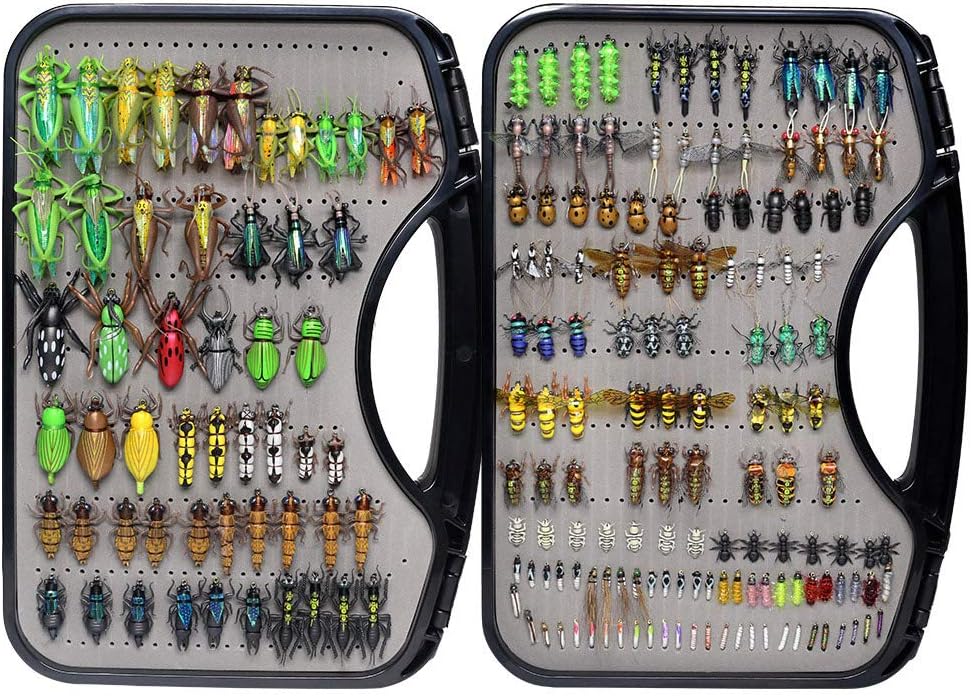 Amazon.com : Fly Fishing Flies Collection 69/38 Realistic Flies Dry Wet ...